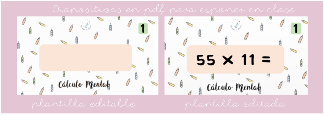 Plantillas de cálculo mental - Una Pizca de Educación | Familia ...