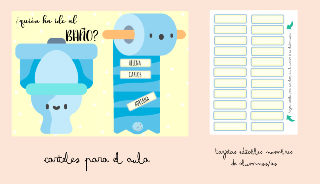 CARTELES PARA IR AL BAÑO - Una Pizca de Educación | Familia · Maestros ...