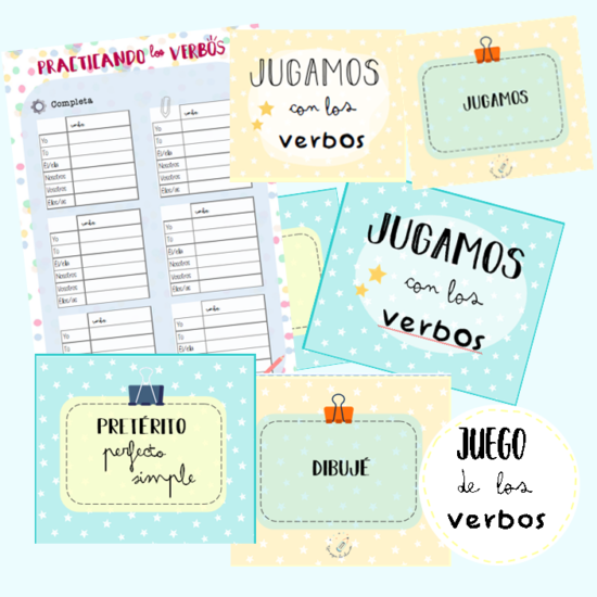 Juego de los VERBOS - Una Pizca de Educación | Familia · Maestros · Niños