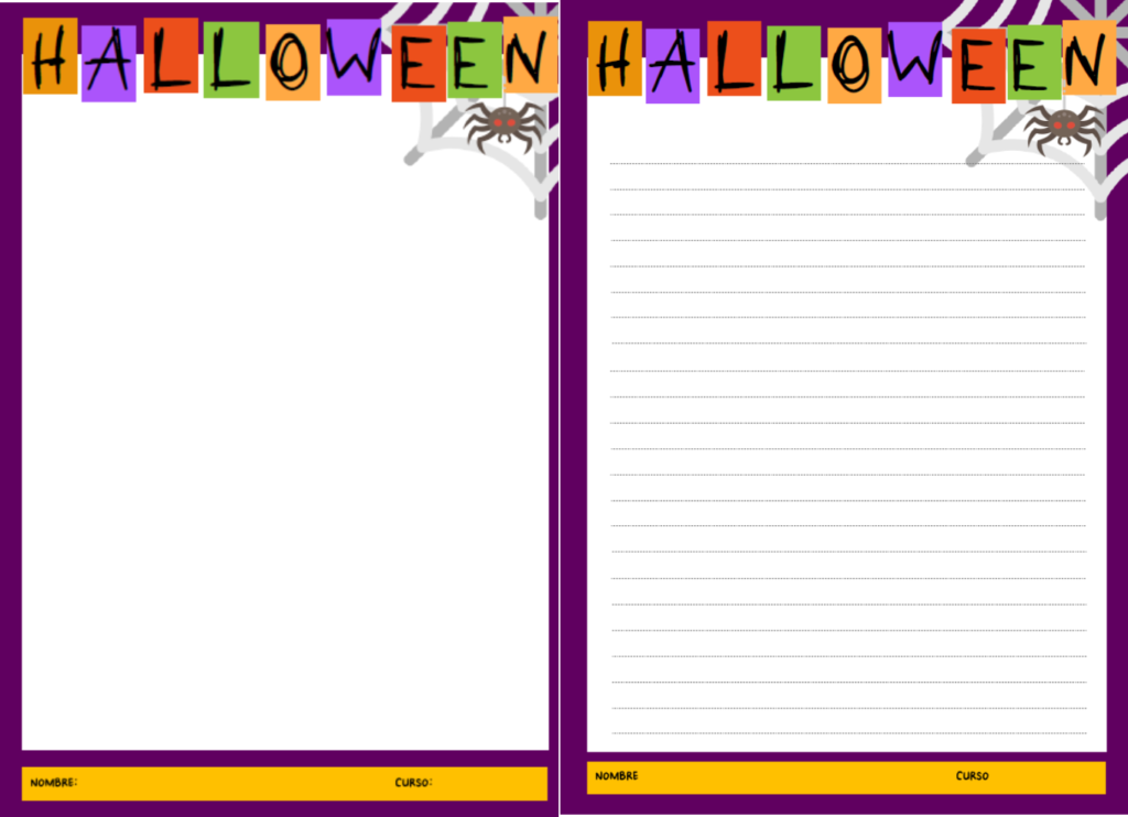 plantillas escritura Halloween - Una Pizca de Educación | Familia ...